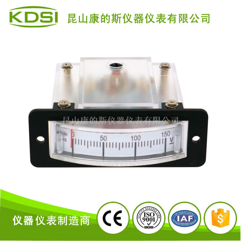 指针式直流电压表BP-15 DC150V, 指针式直流电压表, 机械设备用表, 槽型开孔电表 供应 - 昆山康的斯仪器仪表有限公司